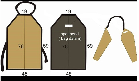 celemek pelindung dada bahan kulit swide di pabrik garut